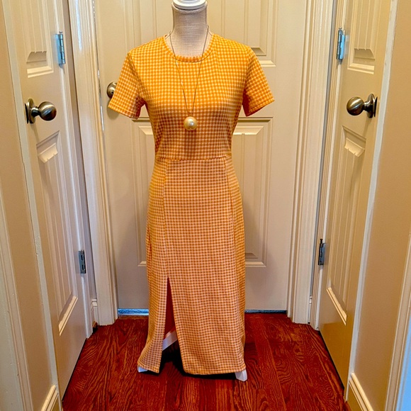 Zara | Dresses | Zara Checkered Midi Dress | Poshmark